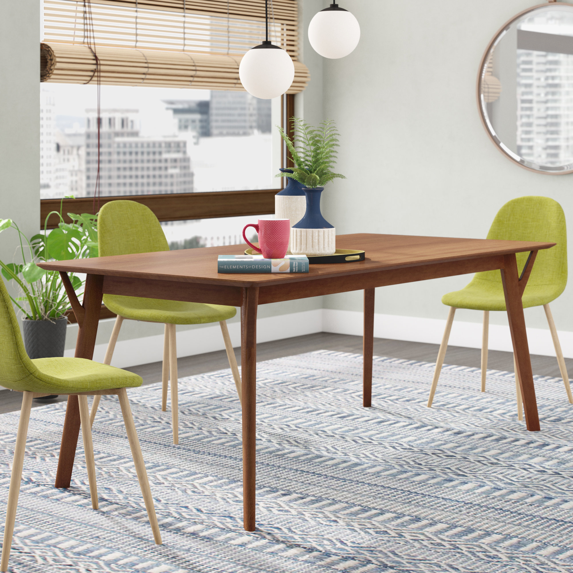 AllModern Evanston 71" Wood Dining Table & Reviews - Wayfair Canada